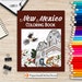 New Mexico Coloring Book, Adult Painting on USA States Landmarks and ...