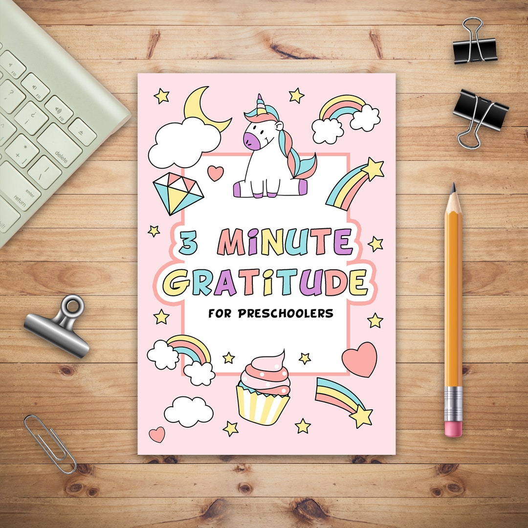 3 Minute Gratitude for Preschoolers With Unicorn Cover, Gratitude ...