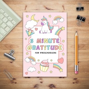 3 Minute Gratitude for Preschoolers With Unicorn Cover, Gratitude ...