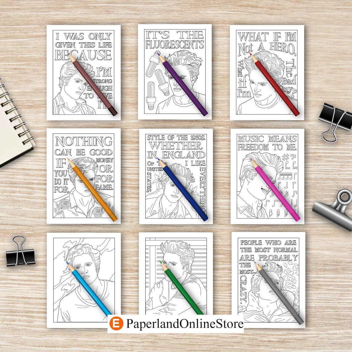 Robert Coloring Book, Coloring Books for Adults, Actor Coloring Pages ...