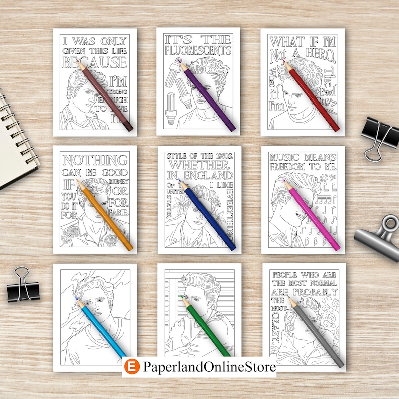 Robert Coloring Book, Coloring Books for Adults, Actor Coloring Pages ...