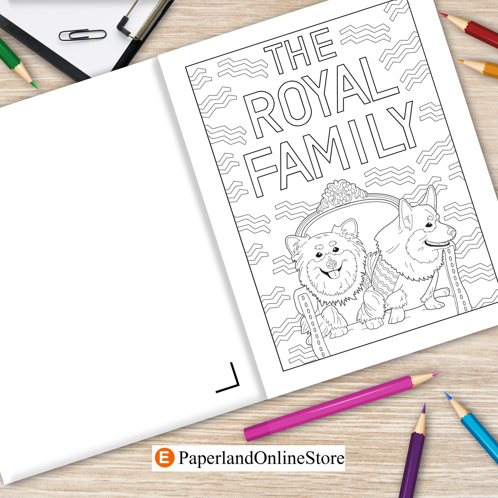 The Royal Family Inspired Coloring Book Adult Coloring Book - Etsy