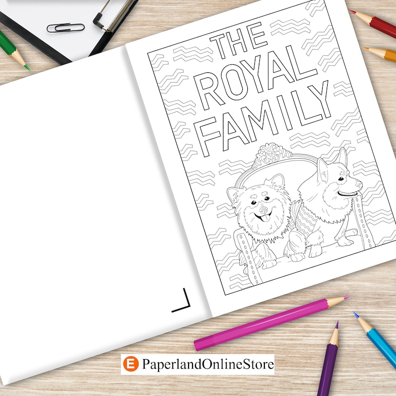 The Royal Family Inspired Coloring Book Adult Coloring Book - Etsy