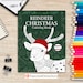 Reindeer Christmas Coloring Book, Coloring Books for Adults, Reindeer ...