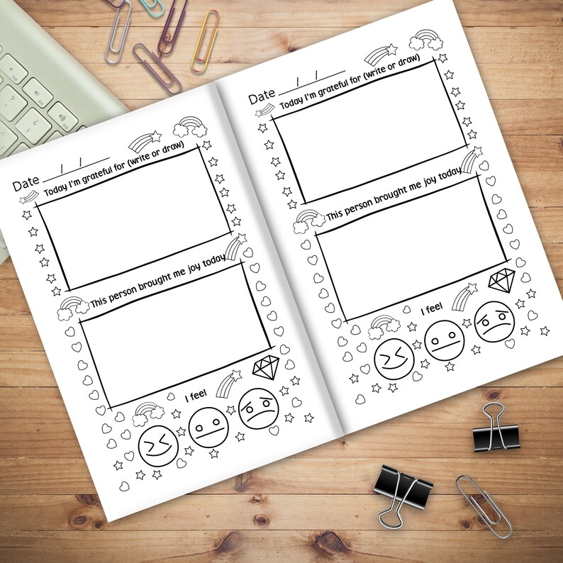 It's a Wonderful Day Gratitude Journal for Kids, Diary Record for ...