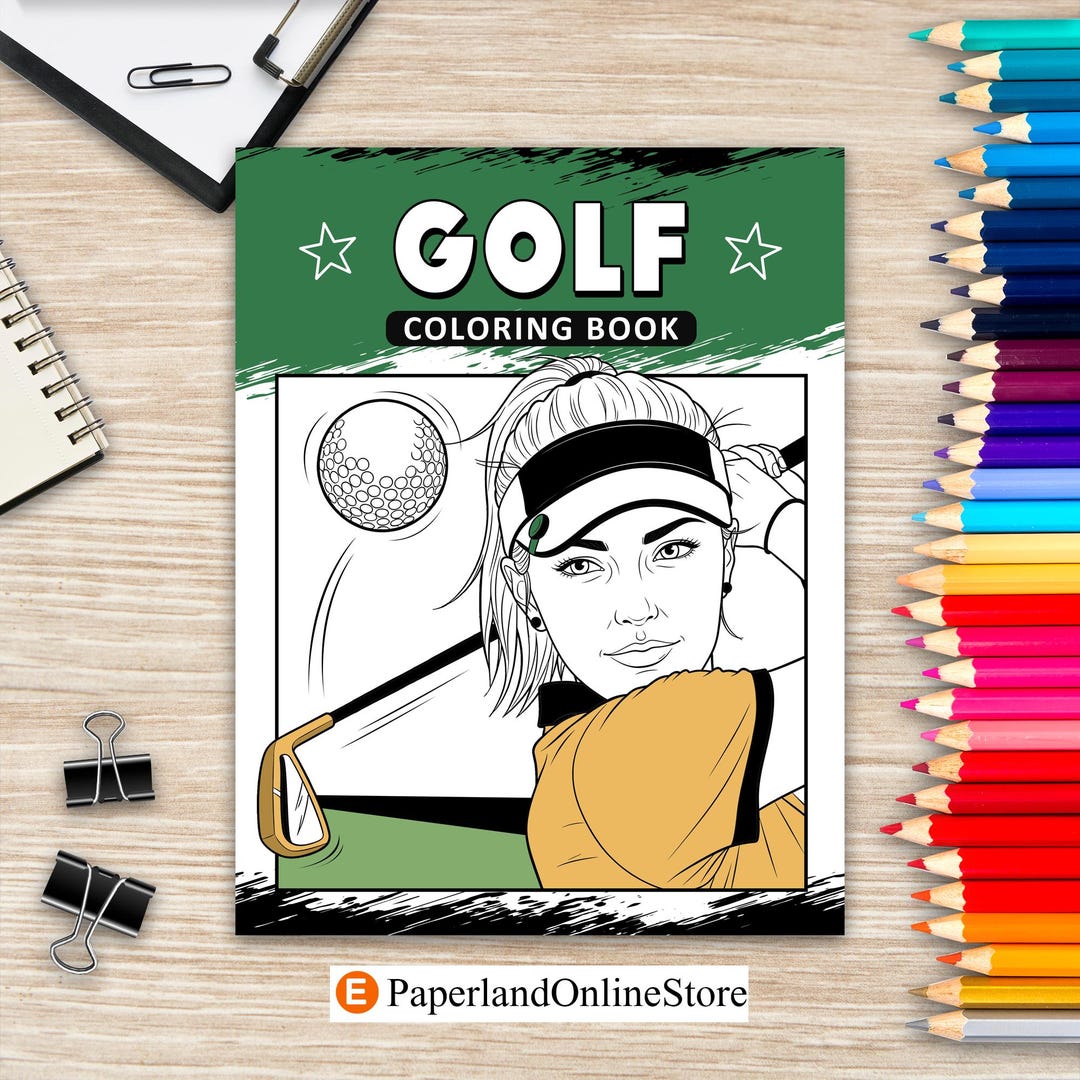 Golf Coloring Book: Sport Activity Pages for Golfing Lovers - Etsy