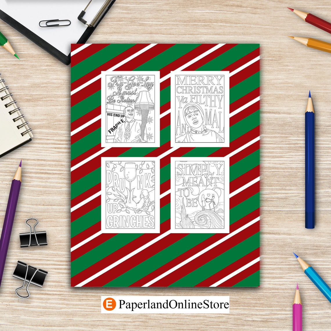 Classic Christmas Movie Coloring Book Christmas Coloring - Etsy