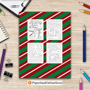 Classic Christmas Movie Coloring Book, Christmas Coloring Pages for ...