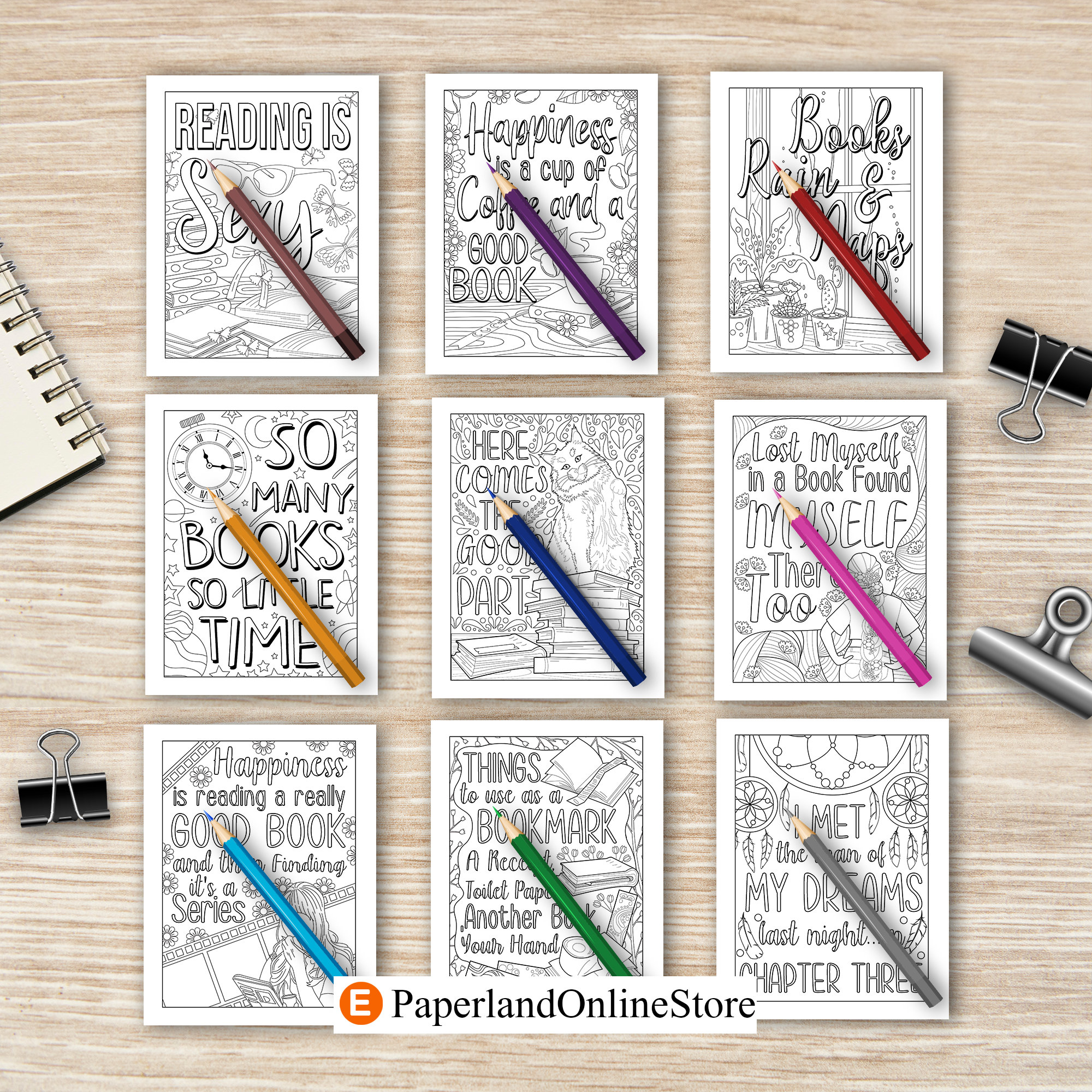 Bookworm Coloring Book Coloring Books for Adults Funny | Etsy