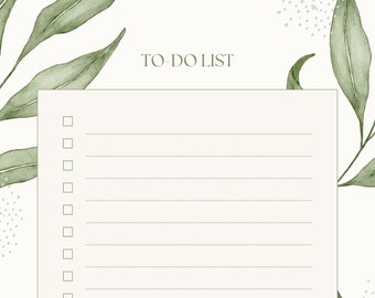 Green to Do List - Etsy