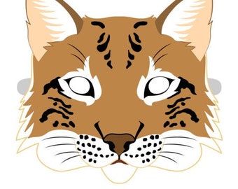 Lynx Printable Mask - Etsy