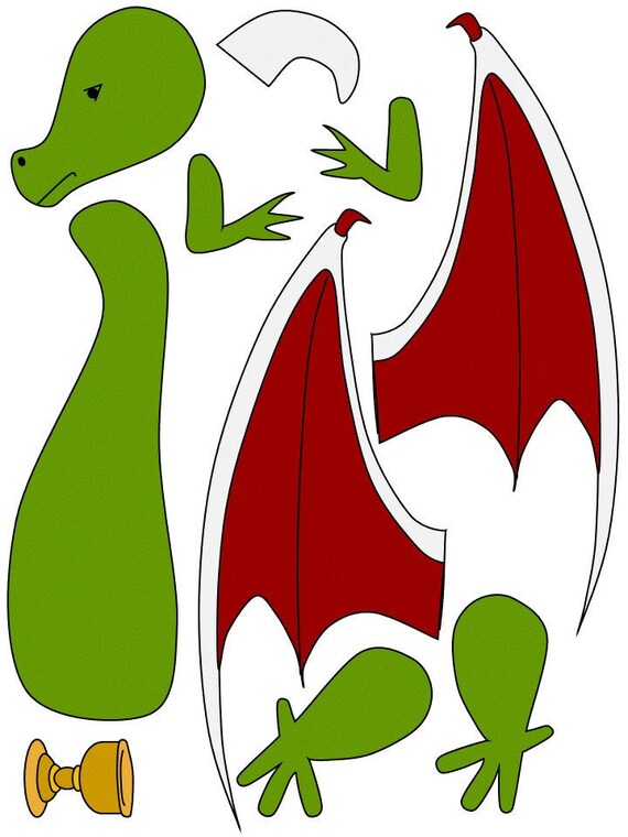 Dragon Paper Model Paper Craft for Kids Kids Crafts Crafts - Etsy