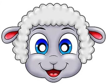 Sheep Mask Printable - Etsy
