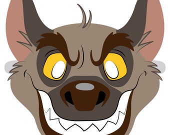 Hyena Mask for Kids - Etsy