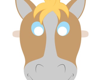 Horse Mask Printable - Etsy