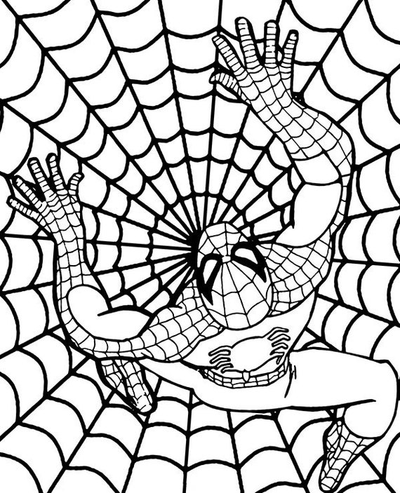 Bad Spiderman Coloring Pages
