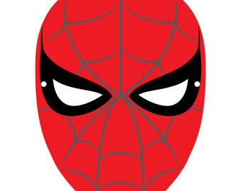 Spiderman Mask Template - Etsy