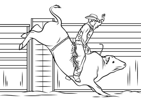 Rodeo Clown Coloring Pages