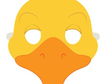 Printable Duck Mask - Etsy