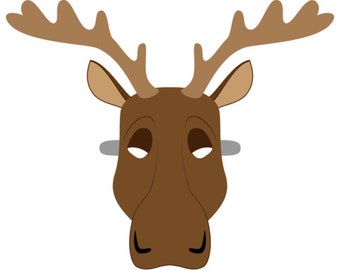 Paper Moose Mask - Etsy