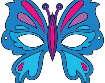 Printable Butterfly Mask - Etsy