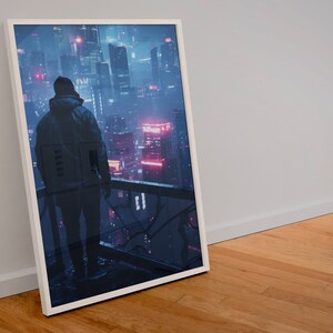 Cyberpunk Art Cyberpunk Wall Art Cyberpunk Night City "the Bar in the ...
