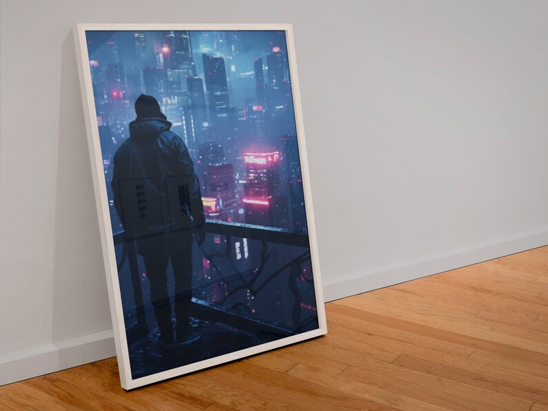 Cyberpunk Art Cyberpunk Wall Art Cyberpunk Night City "the Bar in the ...