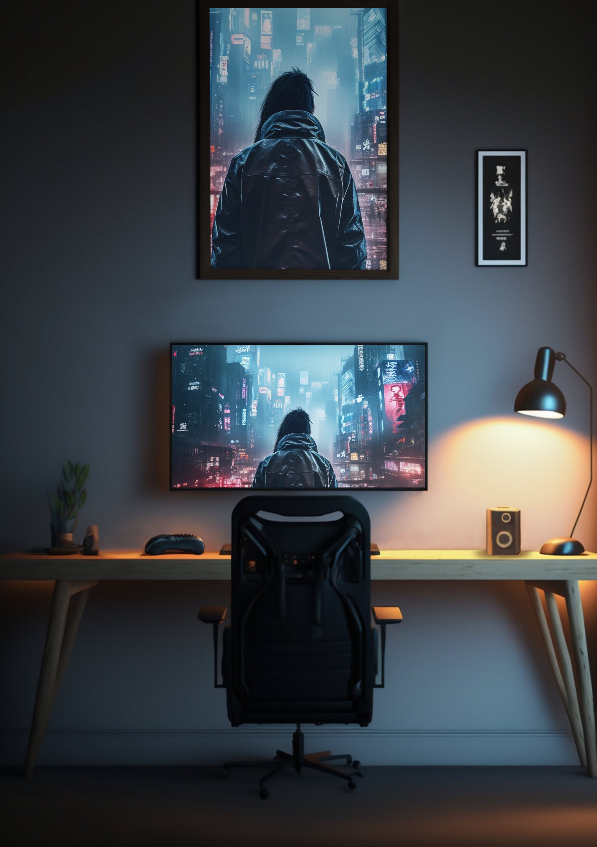 Cyberpunk Art Cyberpunk Wall Art Cyberpunk Night City "the Bar in the ...