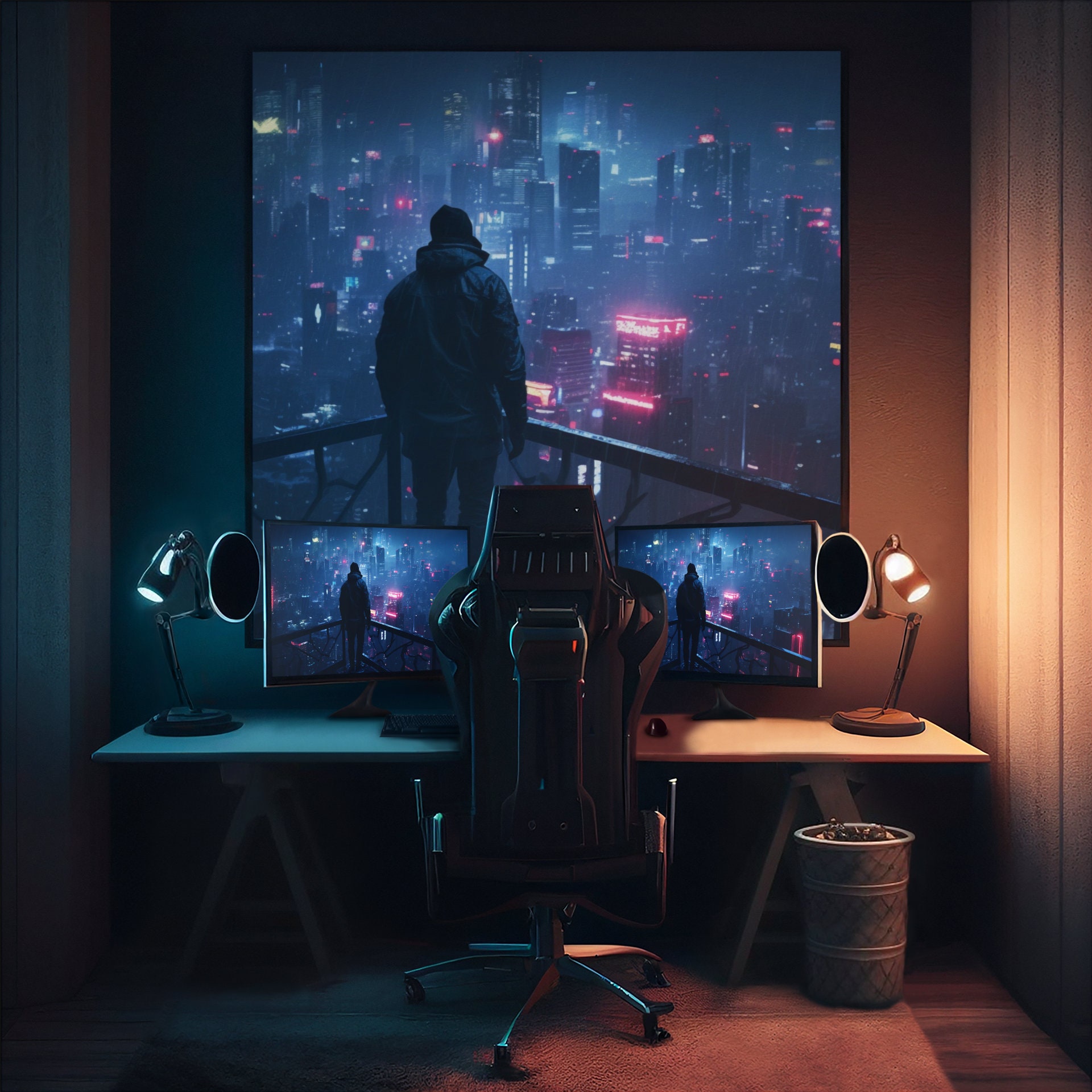 Cyberpunk Art Cyberpunk Wall Art Cyberpunk Night City "the Bar in the ...