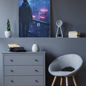 Cyberpunk Art Cyberpunk Wall Art Cyberpunk Night City "the Bar in the ...