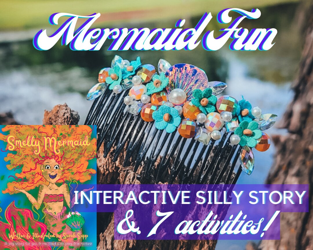 Silly Mermaid Children's Book and Activities Instant Download Mermaid ...