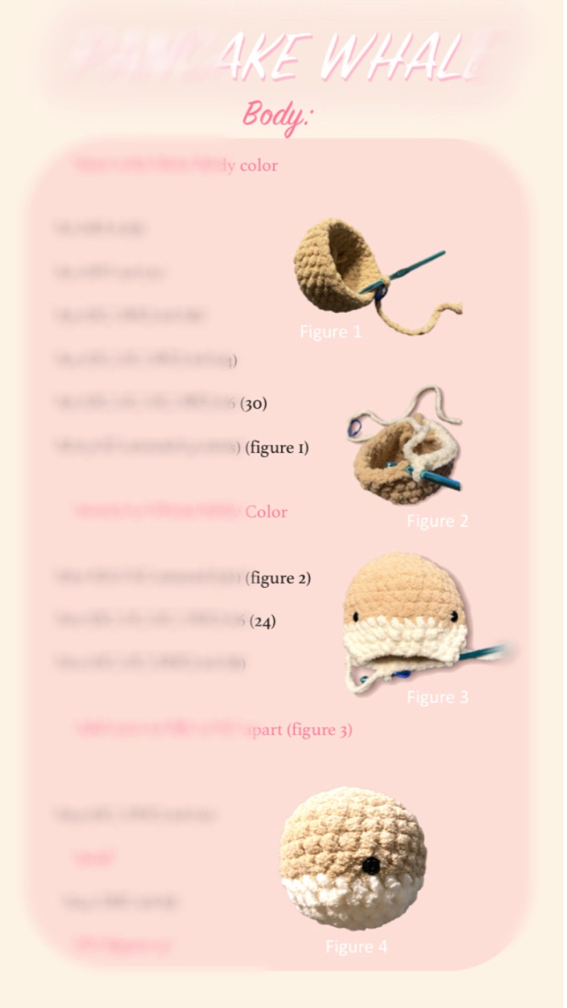 Pancake Whale Crochet Pattern (DIGITAL PDF PATTERN) - Etsy