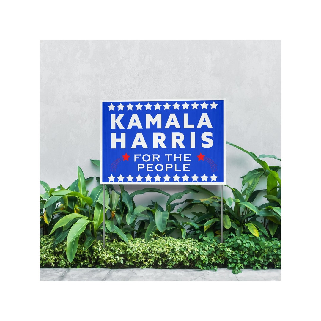 Kamala Harris Yard Sign, Comma La Kamala Harris 24 Yard Sign, Kamala ...