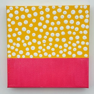ECSTATIC JOY - Original, Small, Acrylic, Abstract Art, Mini Painting, 8 ...