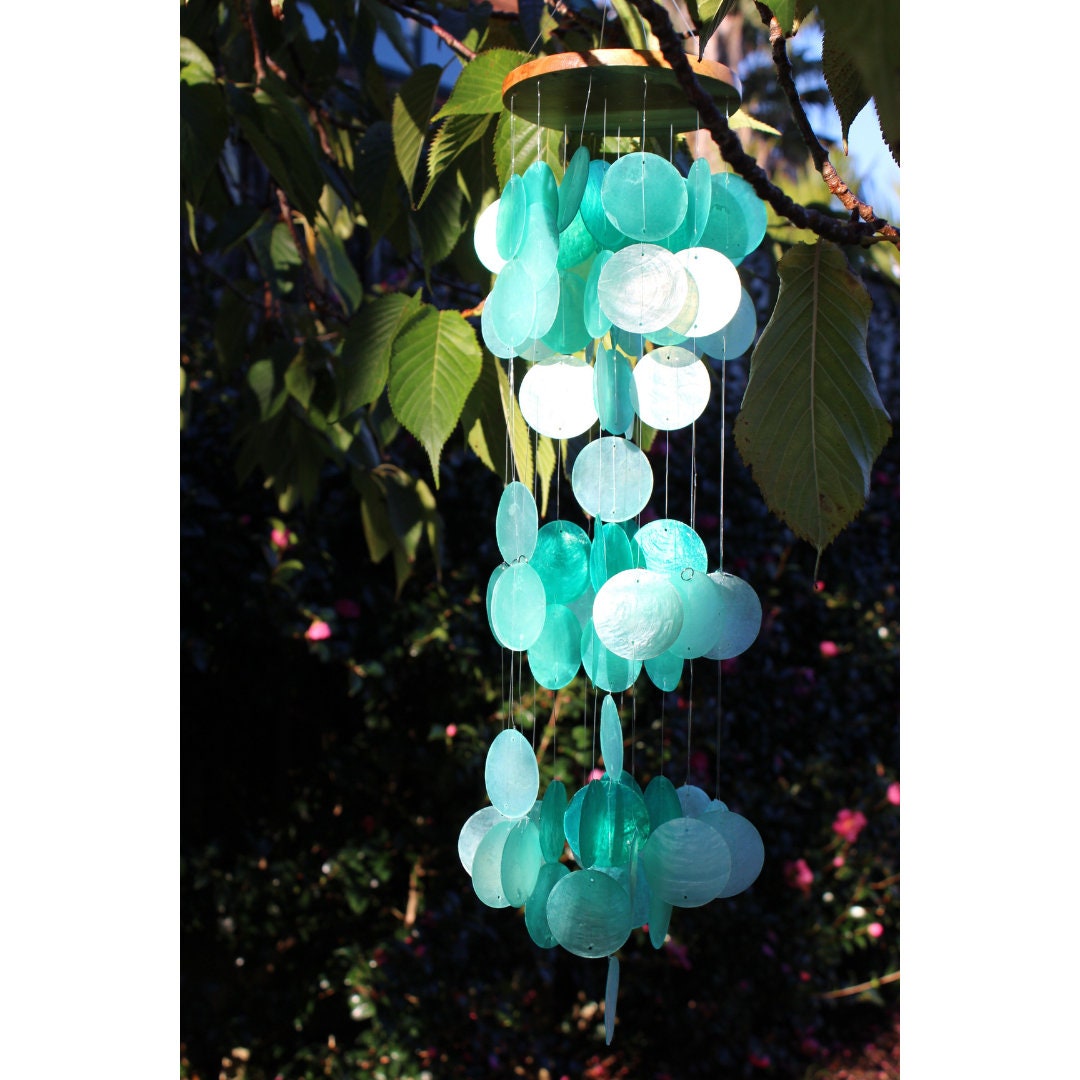 Capiz Shell Wind Chime Cloud Hanging for Outdoors With Beautiful Sound - Etsy