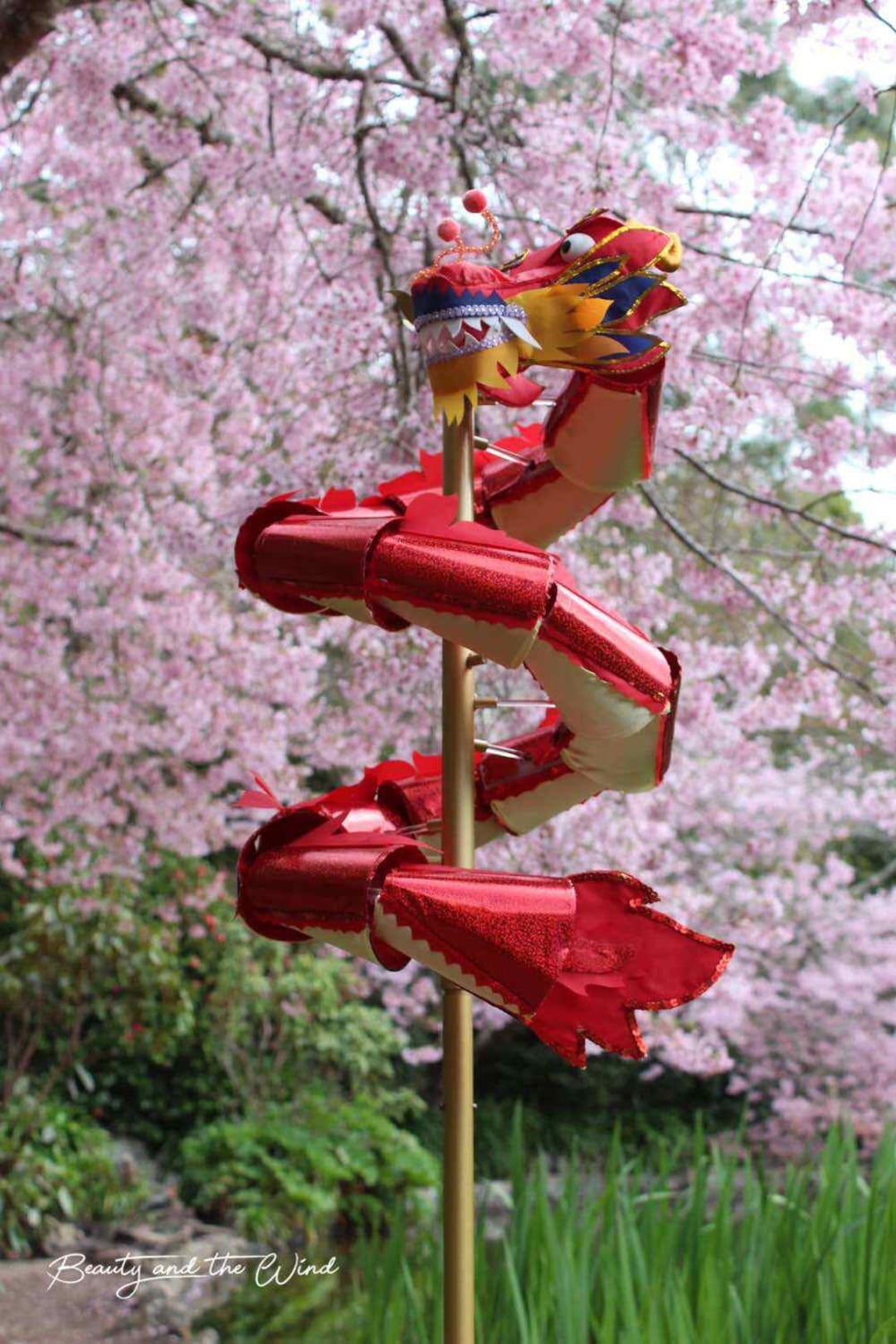 Magical Wind Dragon Garden Spinner Sculpture for Outdoors and Yard Art ...