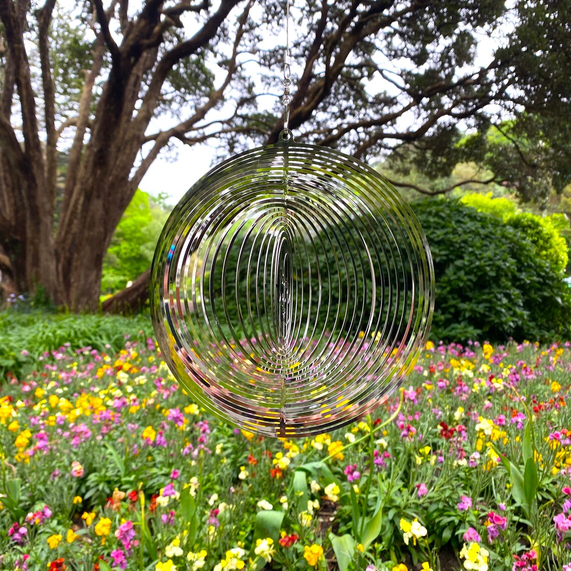 Sun & Moon Wind Spinner Metal Kinetic Hanging Sculpture for Outdoors - Etsy