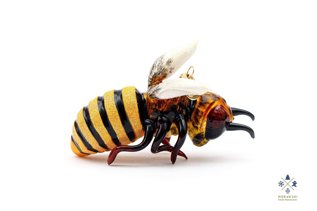 Glass Big Wasp - Handmade, Glass Christmas Ornament, Made in Polish ...