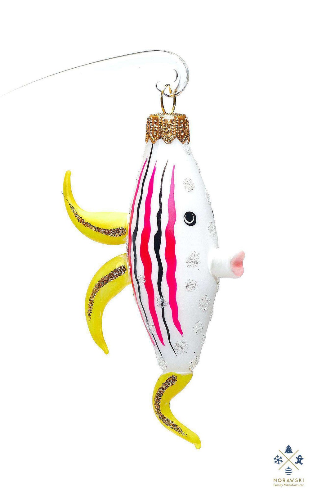 Glass Scalar Fish - Handmade, Glass Christmas Ornament, Made in Polish ...
