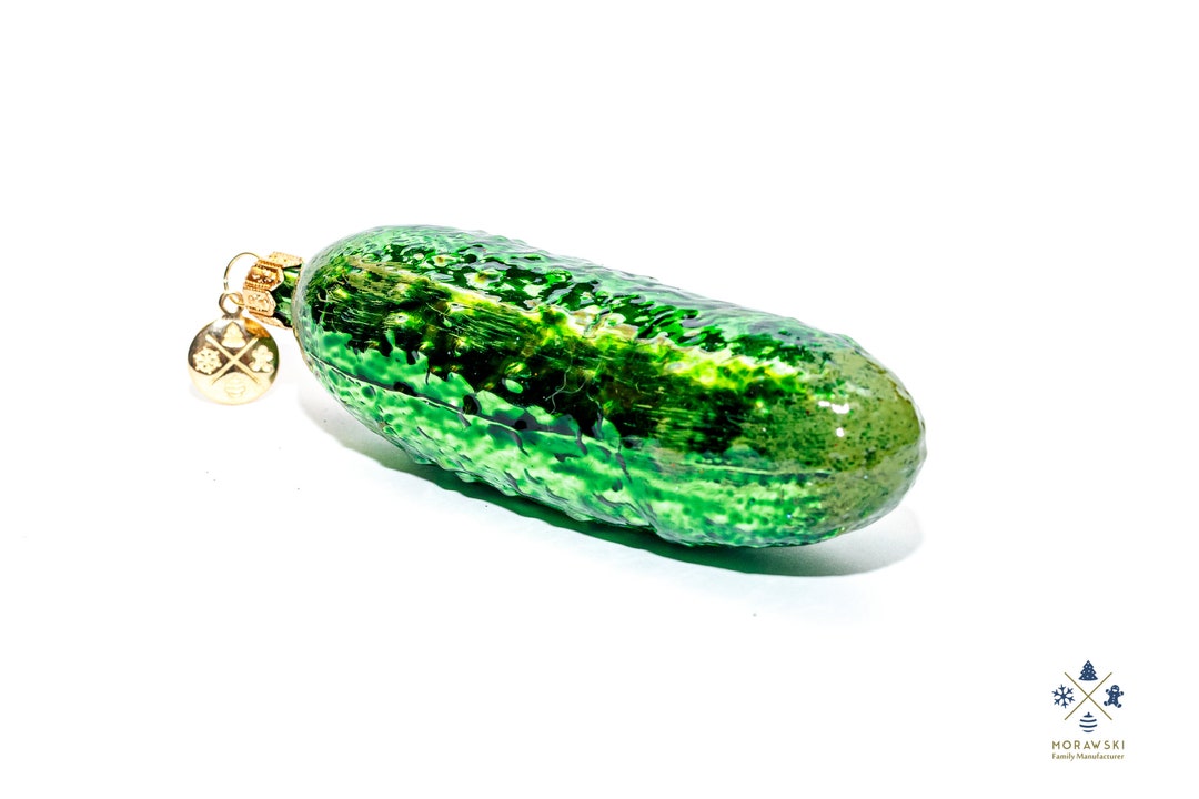 Glass Cucumber, Christmas Ornament, Collectible Bauble - Etsy