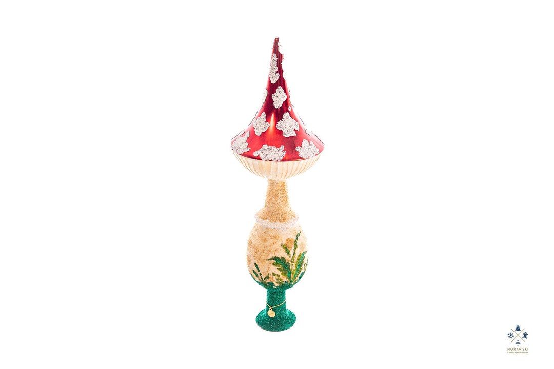 Beautiful Toadstool Tree Topper - Handmade, Masterpiece, Glass ...