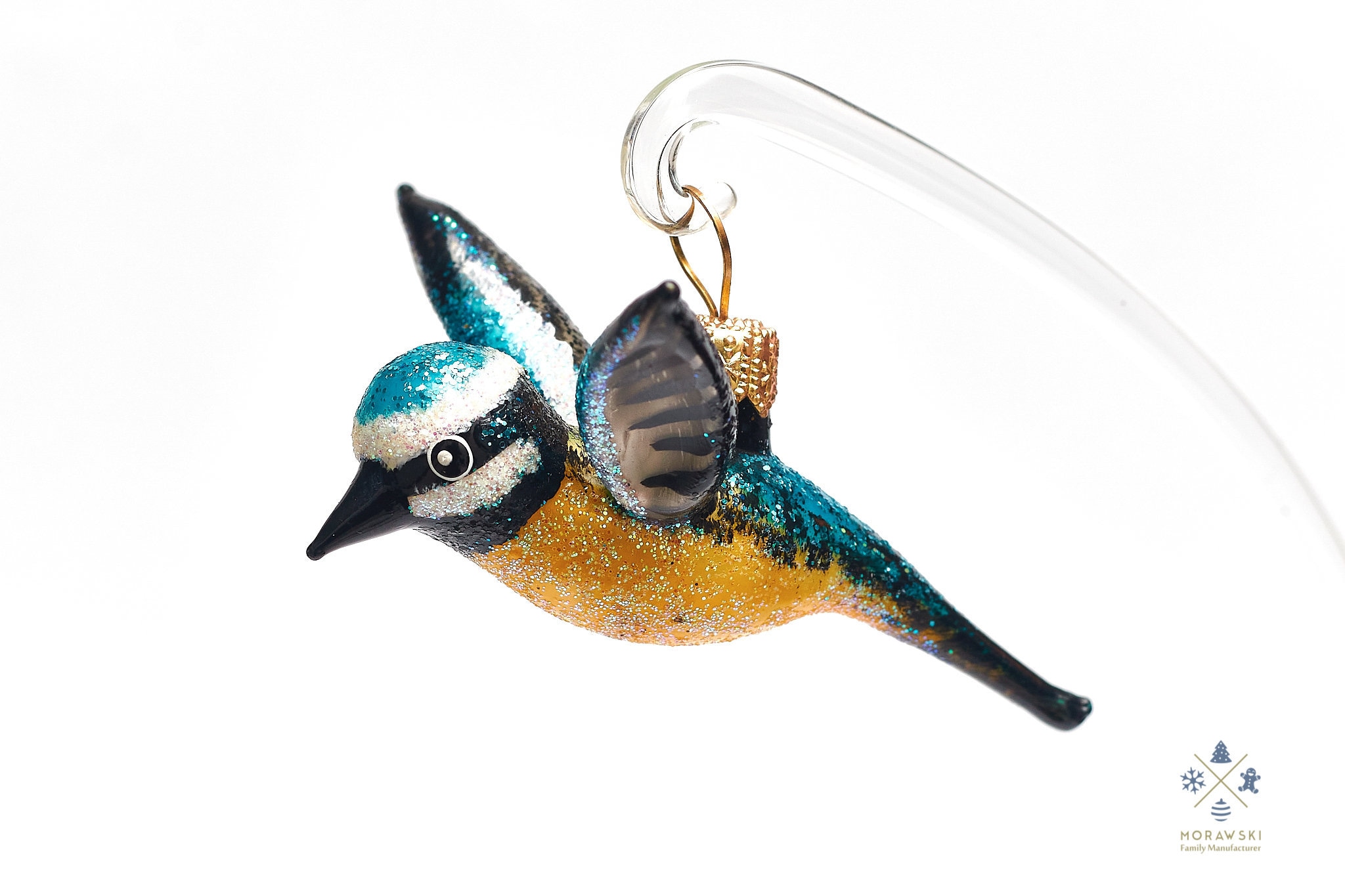 Handmade Glass Small Blue Bird Christmas Ornament - Etsy Canada