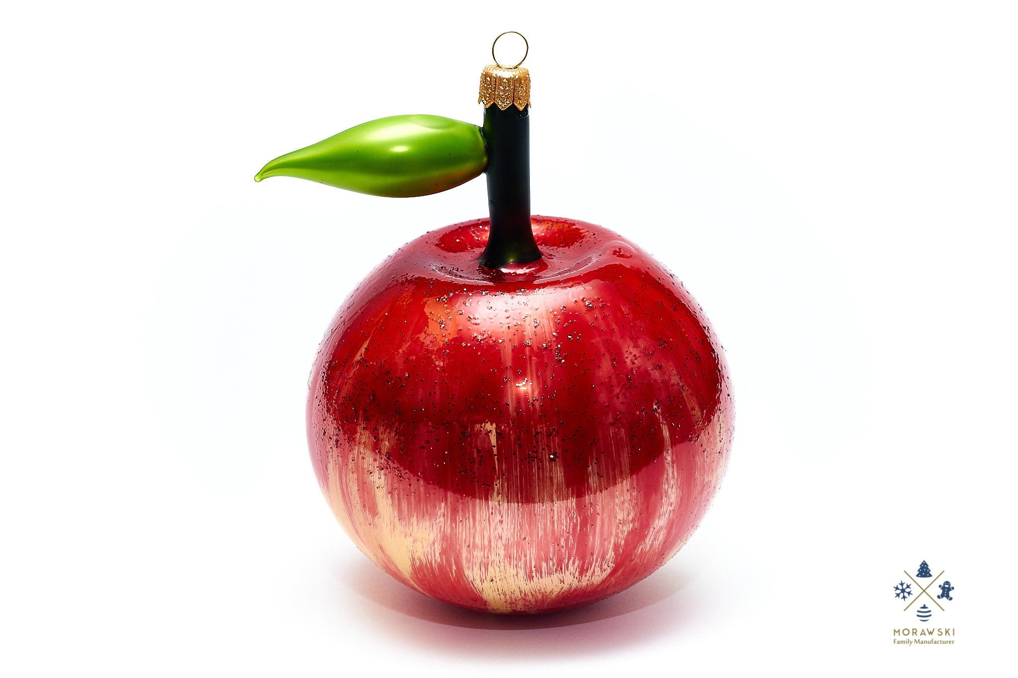 Handmade Glass Apple Christmas Ornament collectible bauble | Etsy