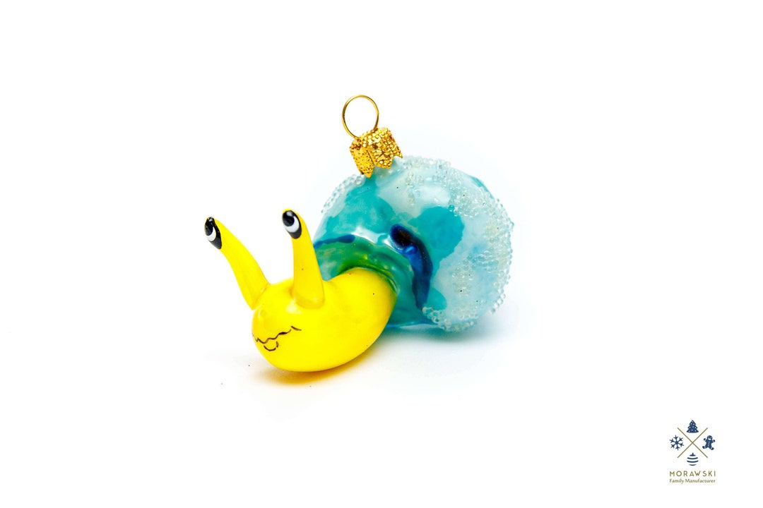 Glass Snail, Christmas Ornament, Collectible Bauble - Etsy