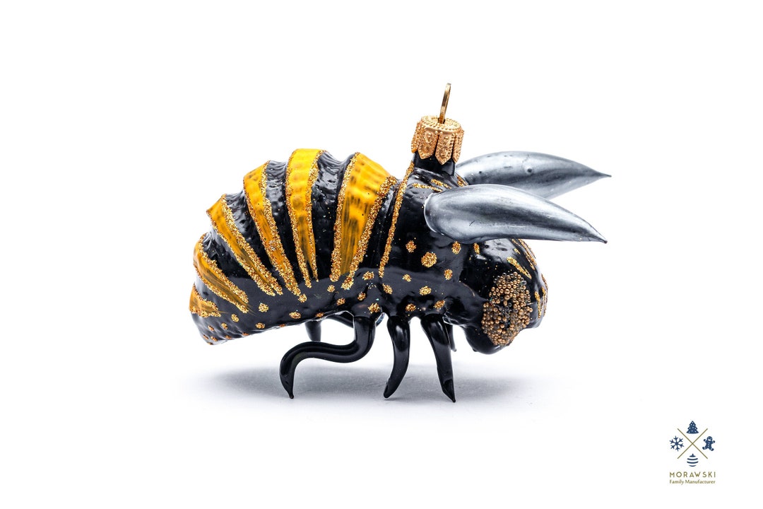 Handmade Glass Bumblebee ,christmas Ornament, Collectible Bauble - Etsy