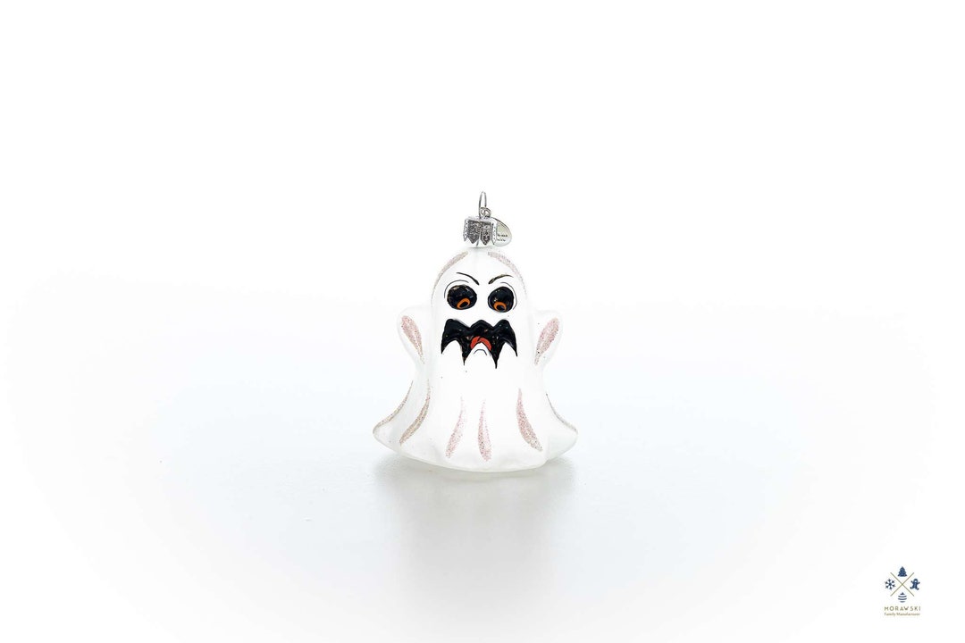 Glass Transparent Ghost - Handmade, Glass Christmas Ornament, Made in ...