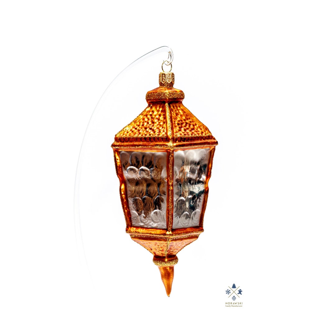 Handmade Glass Big Lantern, Christmas Ornament, Collectible Bauble - Etsy