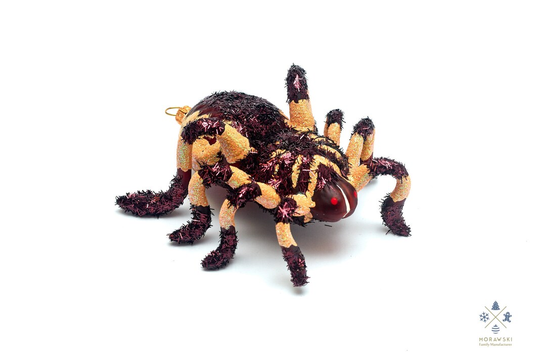 Handmade Glass Big Tarantula Spider Handmade, Glass Christmas Ornament ...