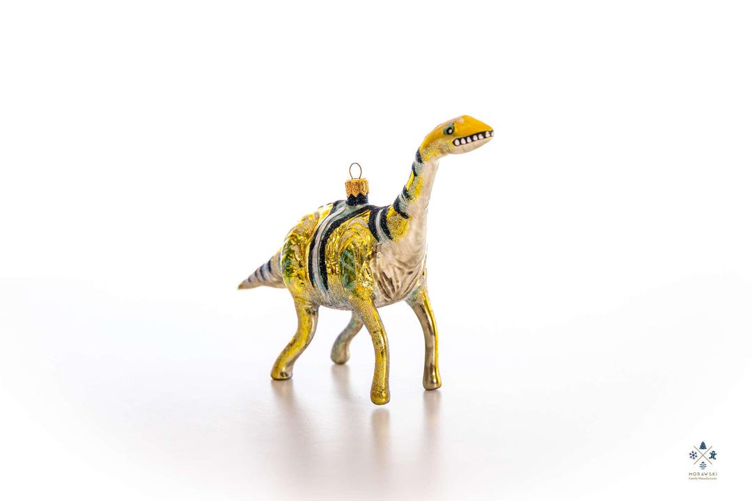 Handmade Glass Huge Brontosaurus, Christmas Ornament, Collectible ...