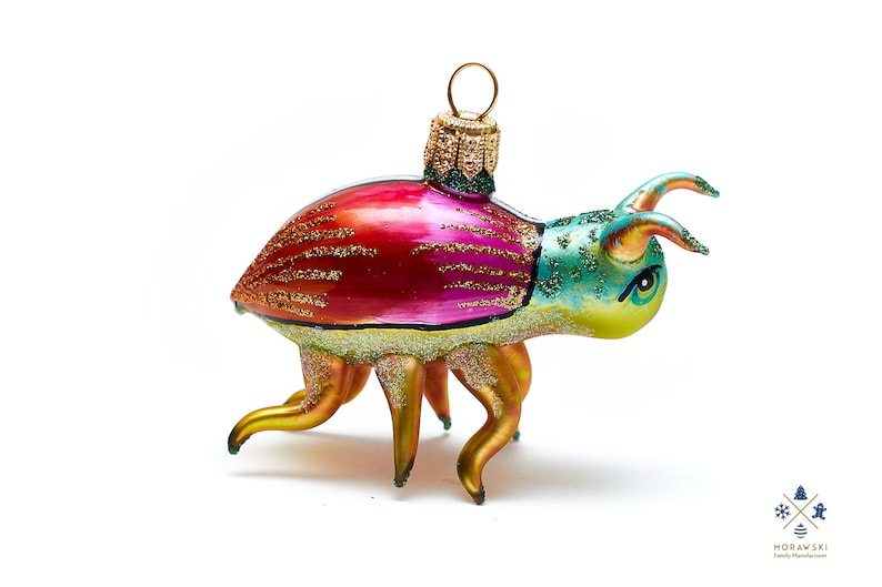 Beetle - Handmade, Glass Christmas Ornament, Made in Polish Manufacture ...